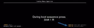 VMware ESXi - How to roll back to previous release after upgrade