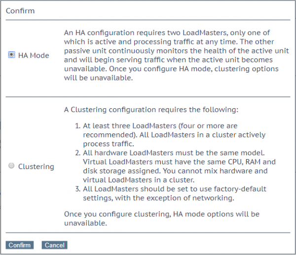 Deploy a Kemp LoadMaster HA cluster: Guide