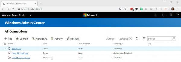 Windows Admin Center (WAC) - Installation and Configuration