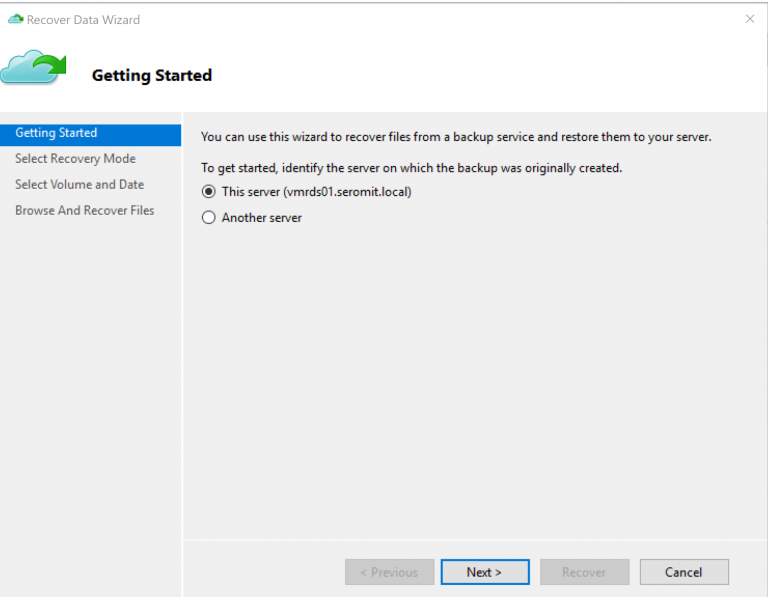 How to Backup an on-prem Machine to Azure Backup