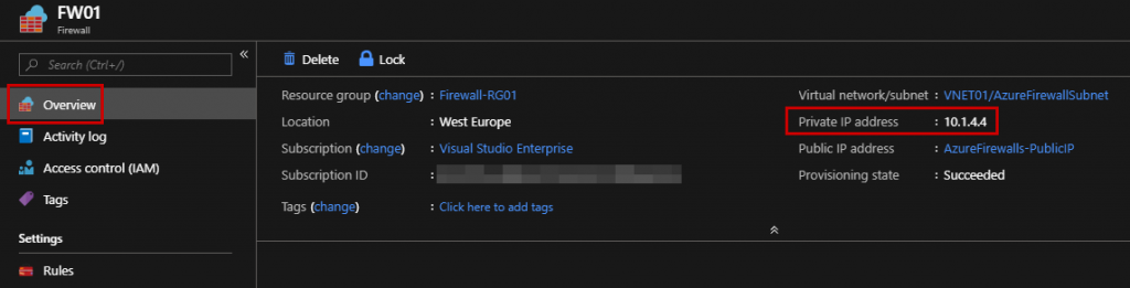 Azure Firewall: Overview