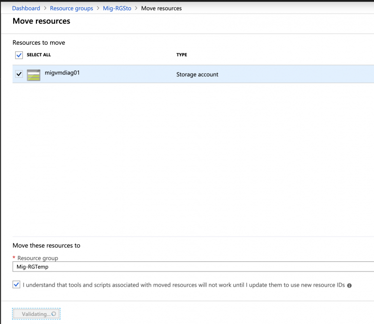 Moving Azure Resources to Another Subscription