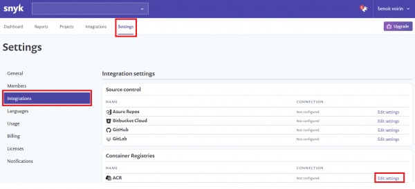 Scan Images for Vulnerabilities via Snyk