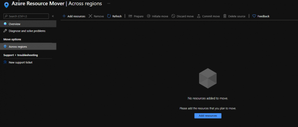 Moving Azure VMs across regions via Azure Resource Mover