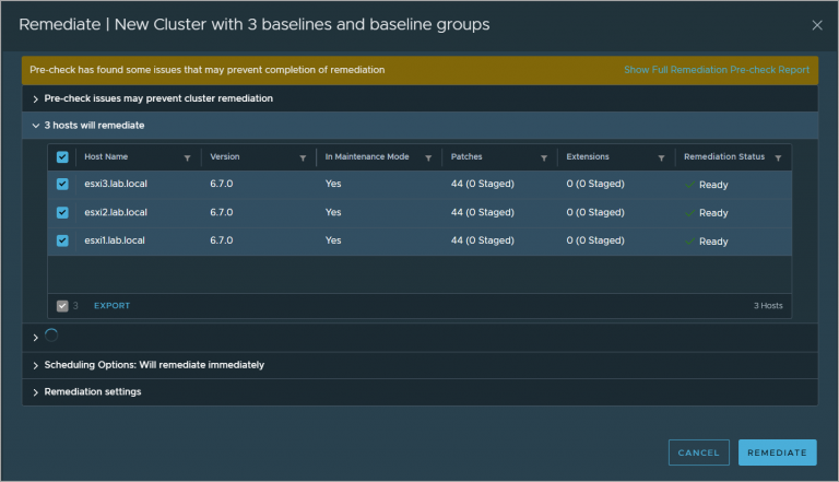 Upgrading an old VMware vSphere Platform