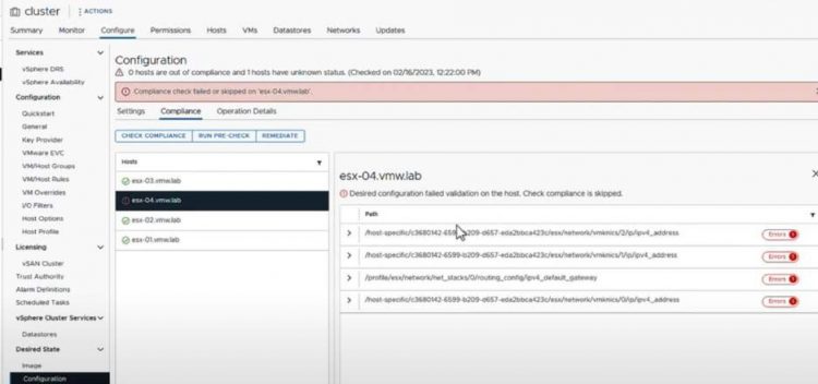 Configuration Profiles: VMware vSphere 8 Update 1