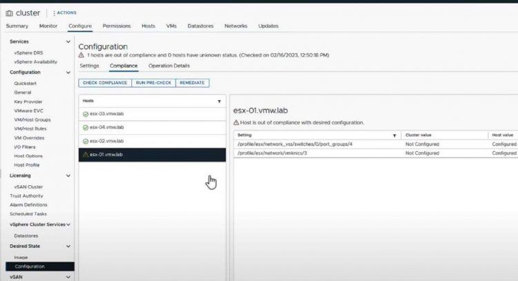 Configuration Profiles: VMware vSphere 8 Update 1