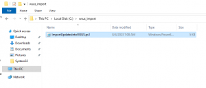 New PowerShell Import Method: WSUS Import Update