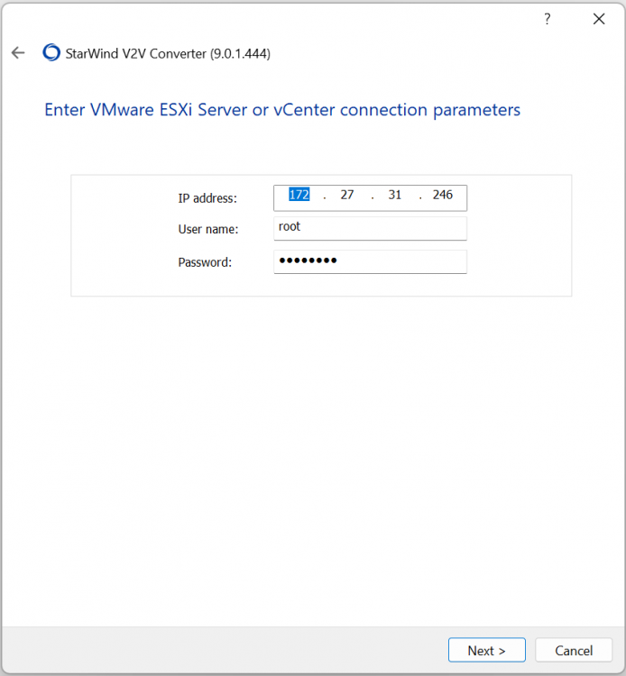 Hot VM Migration from Microsoft Hyper-V to VMware ESXi