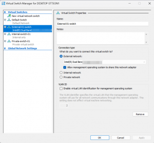 Hyper-V: Create and Manage Virtual Switches