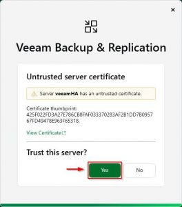How to Configure the Veeam High Availability Cluster in v13