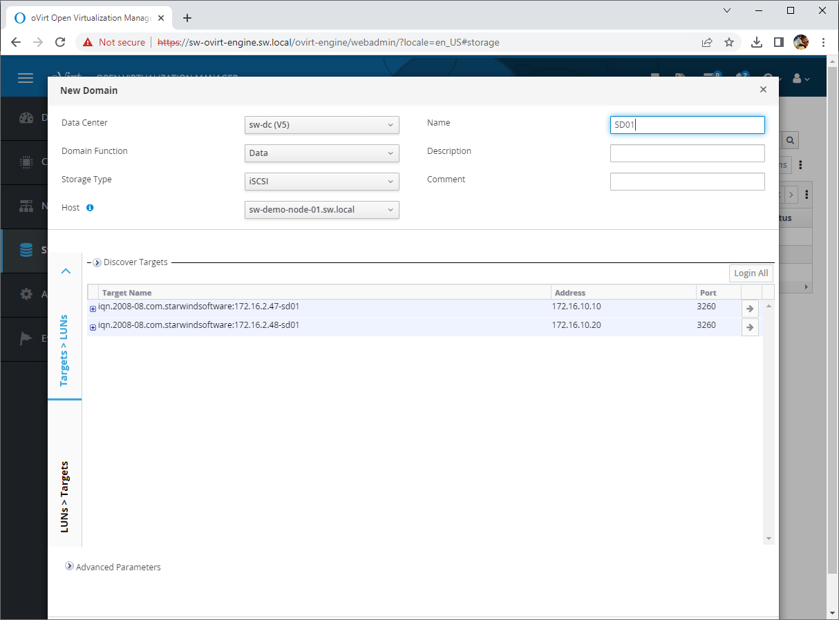StarWind Virtual SAN Setup for Oracle Linux Virtualization - Resource ...